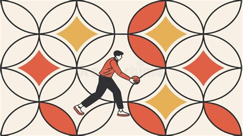 Geometric Circle Pattern Abstract Texture Design Background Vector Design Generative Ai Stock