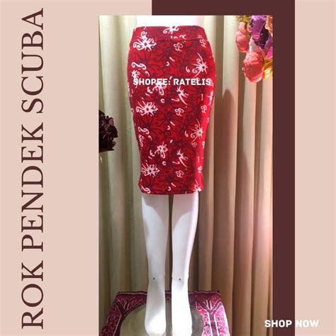 Jual Rok Skirt Scuba Corak Orang Ulu Motif Dayak Bidayuh Kenyah Iban