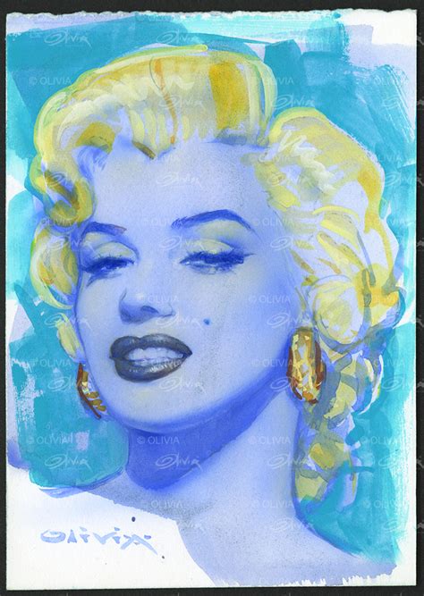 Small Portrait Of Marilyn Olivia De Berardinis Art Auctions