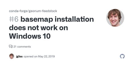 Basemap Installation Does Not Work On Windows 10 Issue 6 Conda