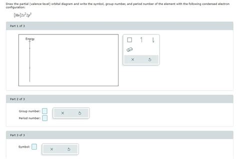 Solved Draw The Partial Valence Level Orbital Diagram And