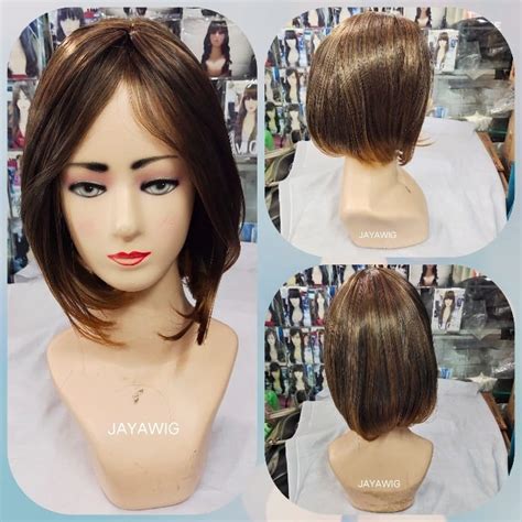 Wig Bob Pendek Sebahu Poni Panjang Rambut Palsu Model Bob Lazada Indonesia