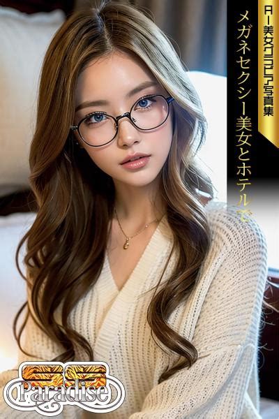 SS Paradise メガネセクシー美女とホテルで AI美女グラビア写真集POD アダルトブック通販 FANZA通販