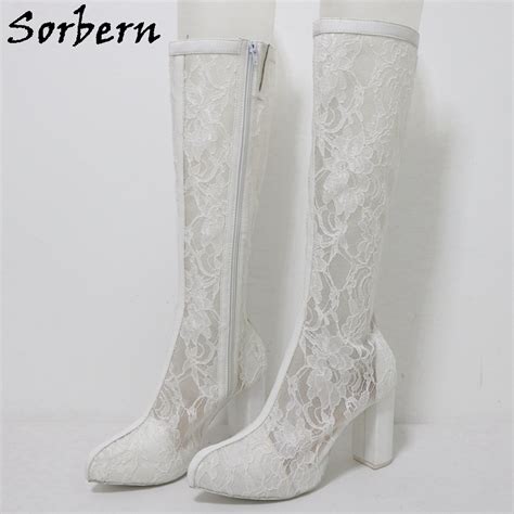 Sorbern Red Patent Crotch Thigh High Boots Women Wedge Heels Boots