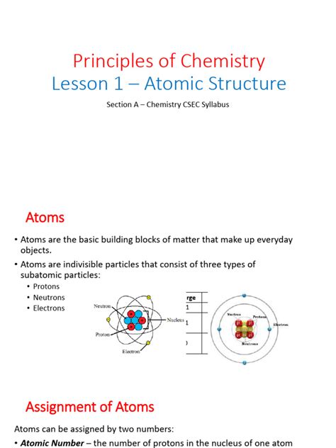 Atomic Structure Pdf Atoms Atomic Nucleus