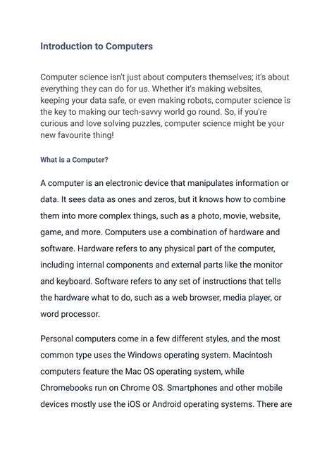 Solution Introduction To Computers Studypool