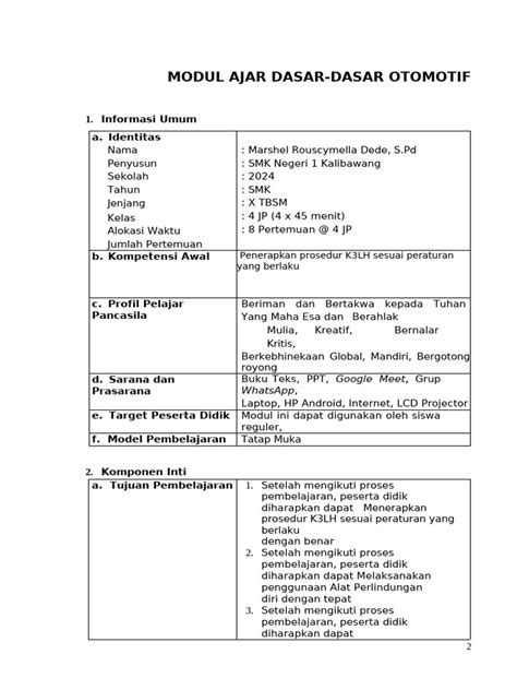 Modul 5 K3lh Dan Budaya Kerja Industri Marshel Pdf