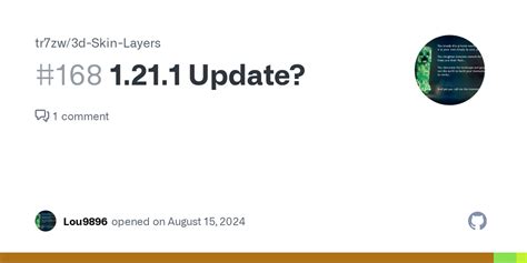 1211 Update · Issue 168 · Tr7zw3d Skin Layers · Github