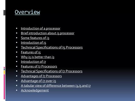 Intel Processor I To I PPT