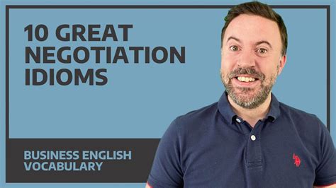 10 Great Idioms Expressions For Negotiations Business English YouTube