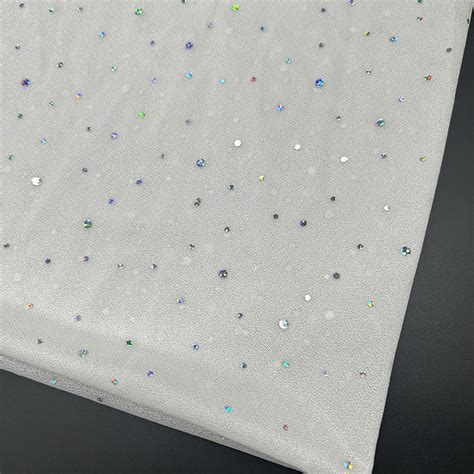 针织里衬网纱麻亮片面料 纹理感装饰布料 闪光亮丝里布软纱布料 阿里巴巴