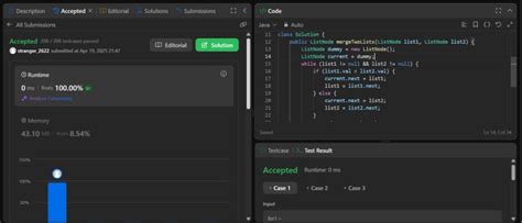 100daysofcode Python Linkedlists Mergetwolists Leetcode Sabarish Sathiya