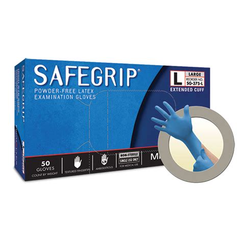 Ansell Microflex Safegrip® Sg 375 M Exam Gloves Pf Latex Textured