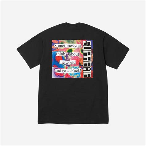 슈프림 스태틱 티셔츠 블랙 23fw Supreme Kream