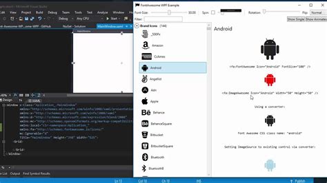 Pack De Iconos Para Wpf Font Awesome Youtube