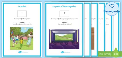 Les Signes De Ponctuation Français Twinkl
