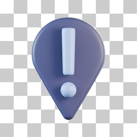 Tooltip Ausrufezeichen 3d Symbol Premium Psd Datei