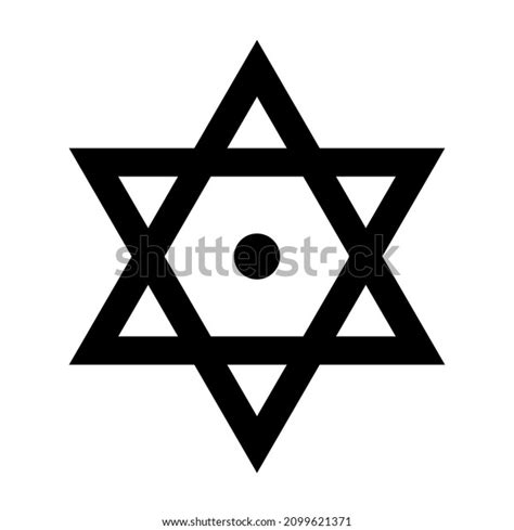 Symbol Aether Hexagram Star David Dot Stock Vector Royalty Free 2099621371 Shutterstock