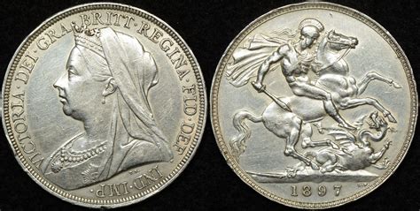 Great Britain 1897 Crown Good Very Fine Cleaned The Purple Penny