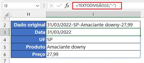 Como Dividir Texto No Excel Com A Função Textodivisão Guia Do Excel
