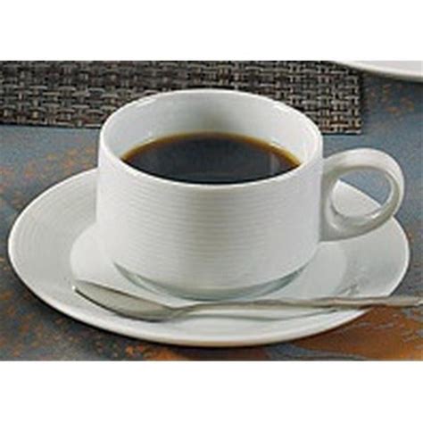 7 Oz Stackable Porcelain Coffee And Tea Cup Super White 35 In Pack