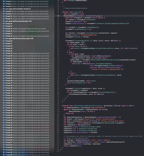 Firebase Storage Global Queue Usage Leads To Thread Explosion Threading