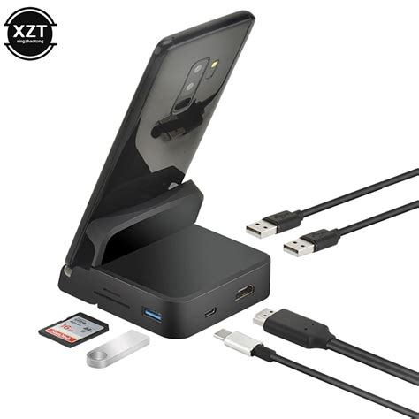 C Docking Station Cell Phone Holder Dex Pad Docking Station Usb C To Hdmi Compatible Docking