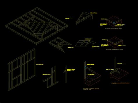 Detalles De Madera En Autocad Descargar Cad 4865 Kb Bibliocad