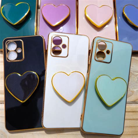 Capa Capinha Anti Impacto Silicone Com Suporte Para Motorola Moto G34