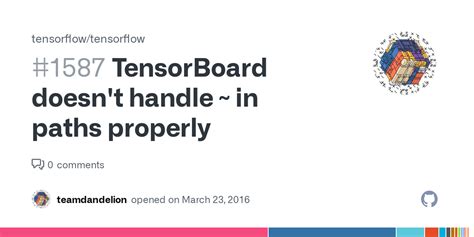 TensorBoard Doesn T Handle In Paths Properly Issue Tensorflow Tensorflow GitHub