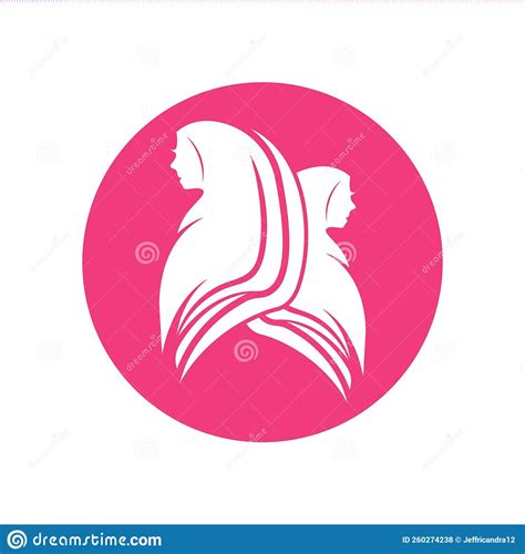 Simple Headscarf Logo Icon Vector Stock Vector Illustration Of Muslim