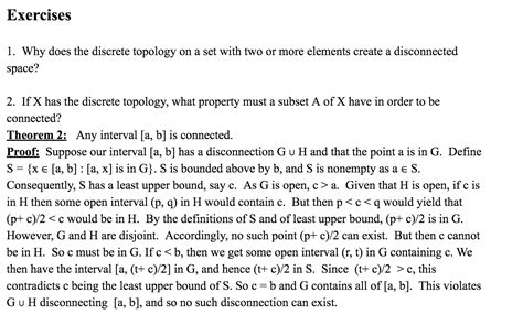 Solved Exercises 1 Why Does The Discrete Topology On A Set