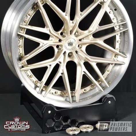 Custom Finish With Tinted Clear Space Dust And Champagne Nuggets