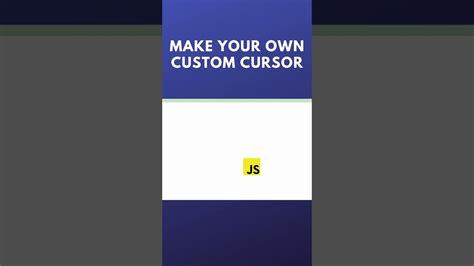 Create A Custom Cursor Youtube