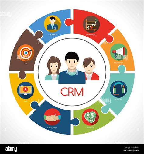 Crm Concept Illustration Stock Vector Image And Art Alamy