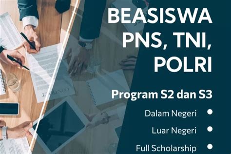 Beasiswa PNS TNI Polri Program S2 S3 Dalam Negeri Luar Negeri LPDP
