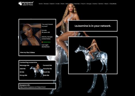 Myspace Landing Page On Behance