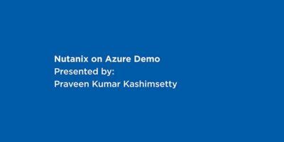Hybrid Cloud Management with Nutanix Cloud Clusters on Azure | Nutanix