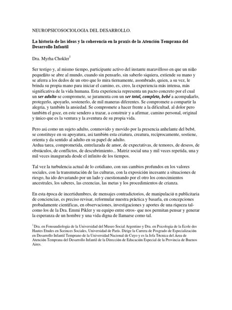 Neuropsicosociologia Del Desarrollo Pdf Sicología Psicoanálisis