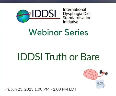 Iddsi On Linkedin Webinar Dysphagia