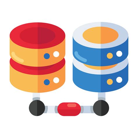 A Unique Design Icon Of Network Database Vector Art At Vecteezy