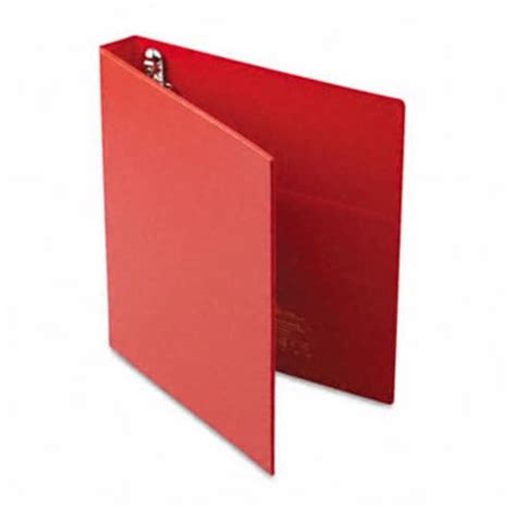 Heavy Duty Vinyl EZD Ring Reference Binder Capacity Red Kroger