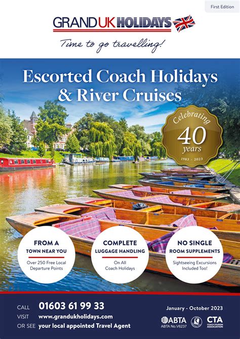 The Uk Holiday Group Grand Uk Holidays Brochure Page