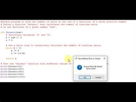 Python Program To Find The Number Of Zeros At The End Of A Factorial Of