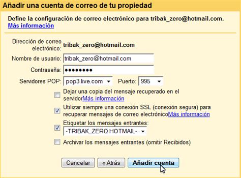 Recibir Correos De Hotmail En Gmail Sin Izymail Con POP3