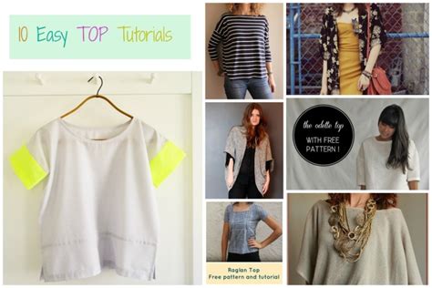 Free Sewing Patterns 10 Easy Top Tutorials On The Cutting Floor Printable Pdf Sewing
