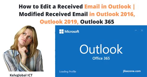 How To Edit A Received Email In Outlook Modified Received Email In Outlook 2016 Outlook 2019
