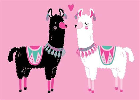 Alpacas Kissing Over 229 Royalty Free Licensable Stock Vectors