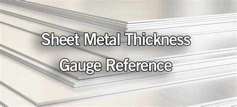 Sheet Metal Thickness Gauge Reference Stepcraft Inc