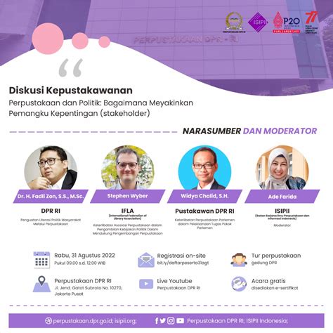 Undangan Diskusi Kepustakawanan Isipii